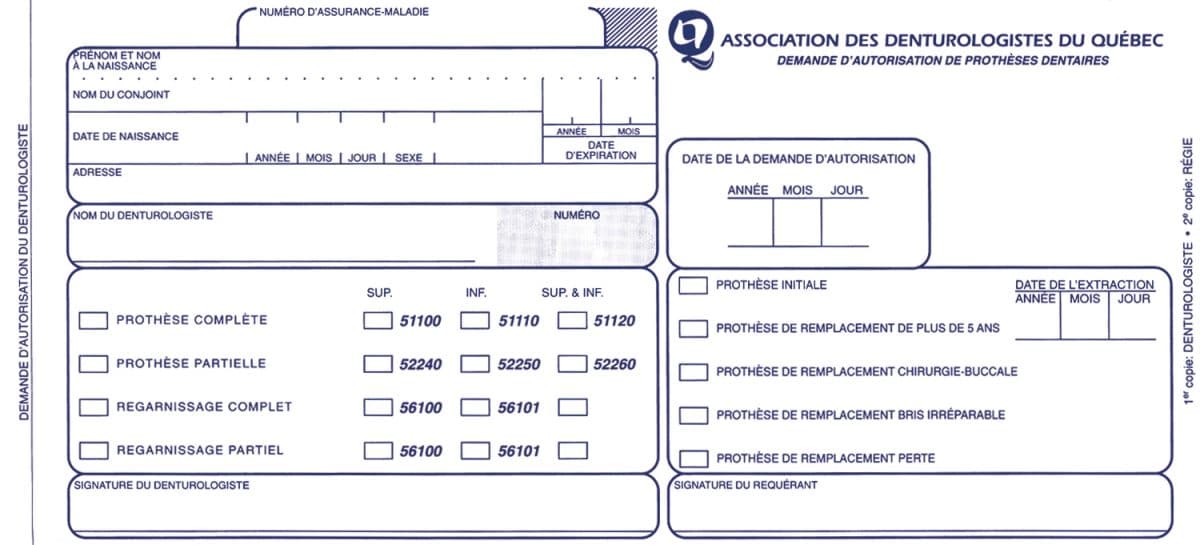 Formulaire - Demande d'autorisation - ADQ